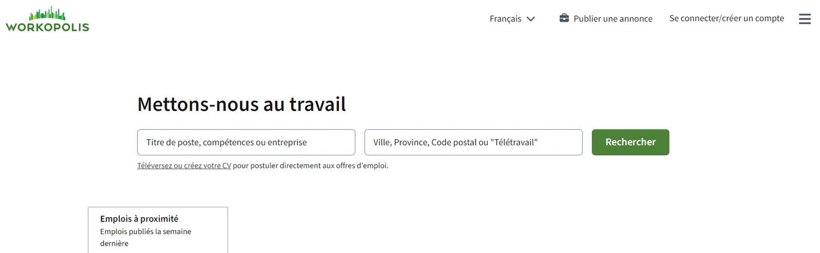 Trouver un travail au Canada depuis l'étranger - 10 sites
